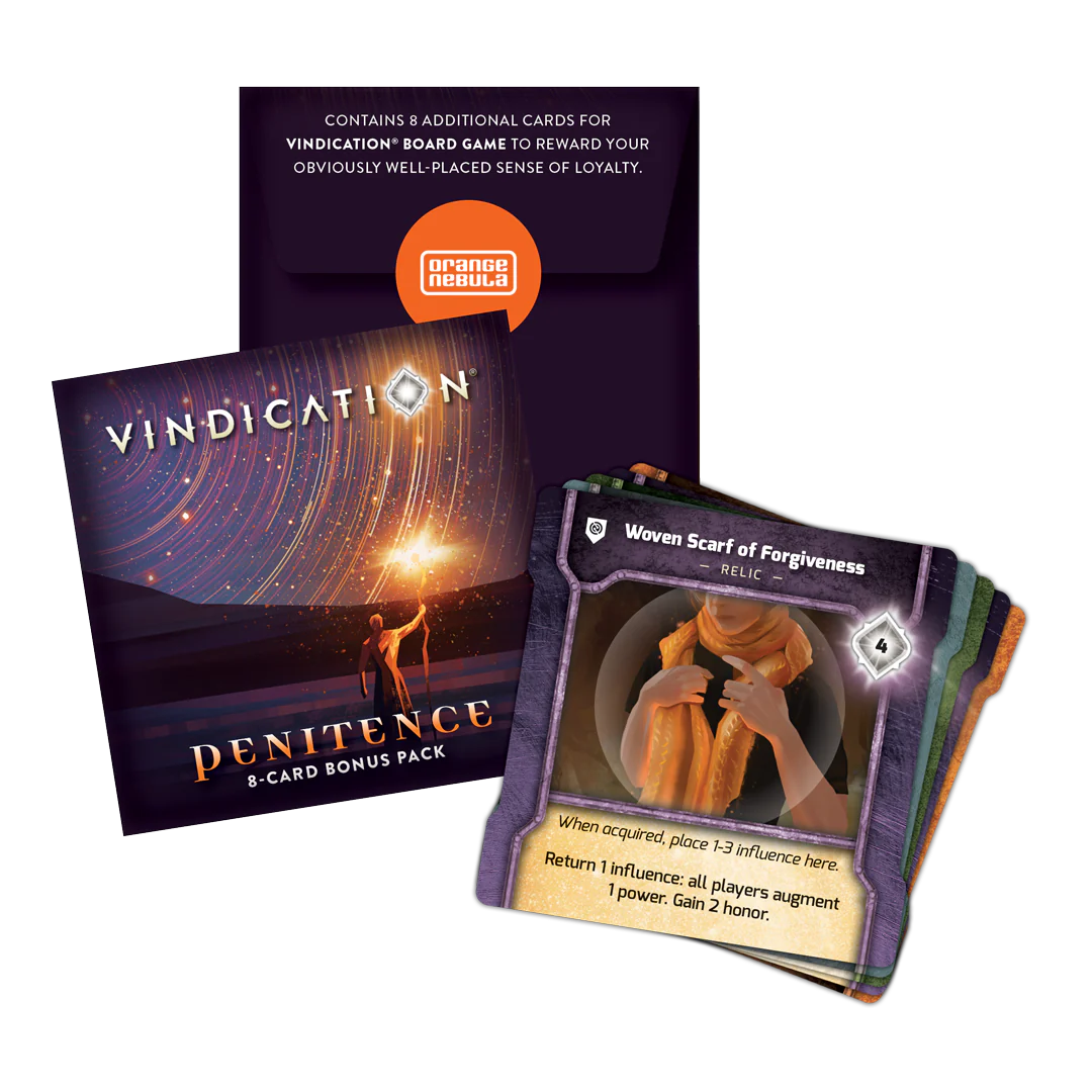 VINDICATION: PENITENCE CARD PACK – Games and Stuff