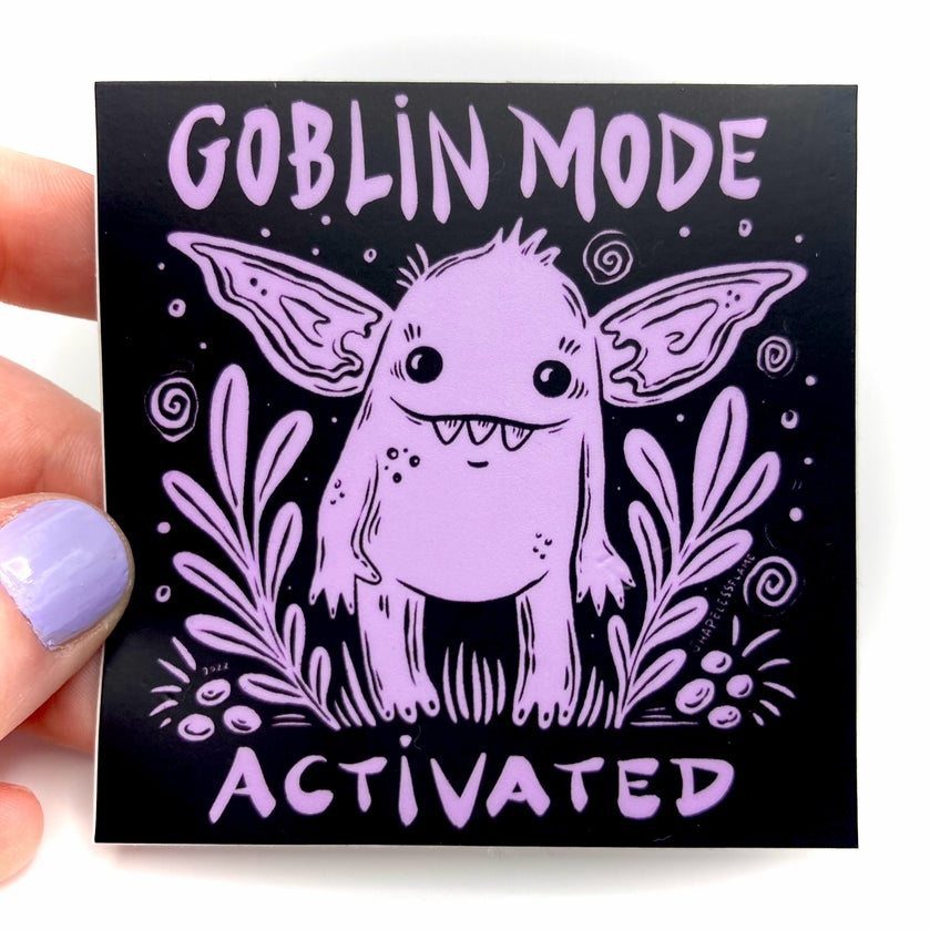 GOBLIN MODE ACTIVATED STICKER – Games and Stuff