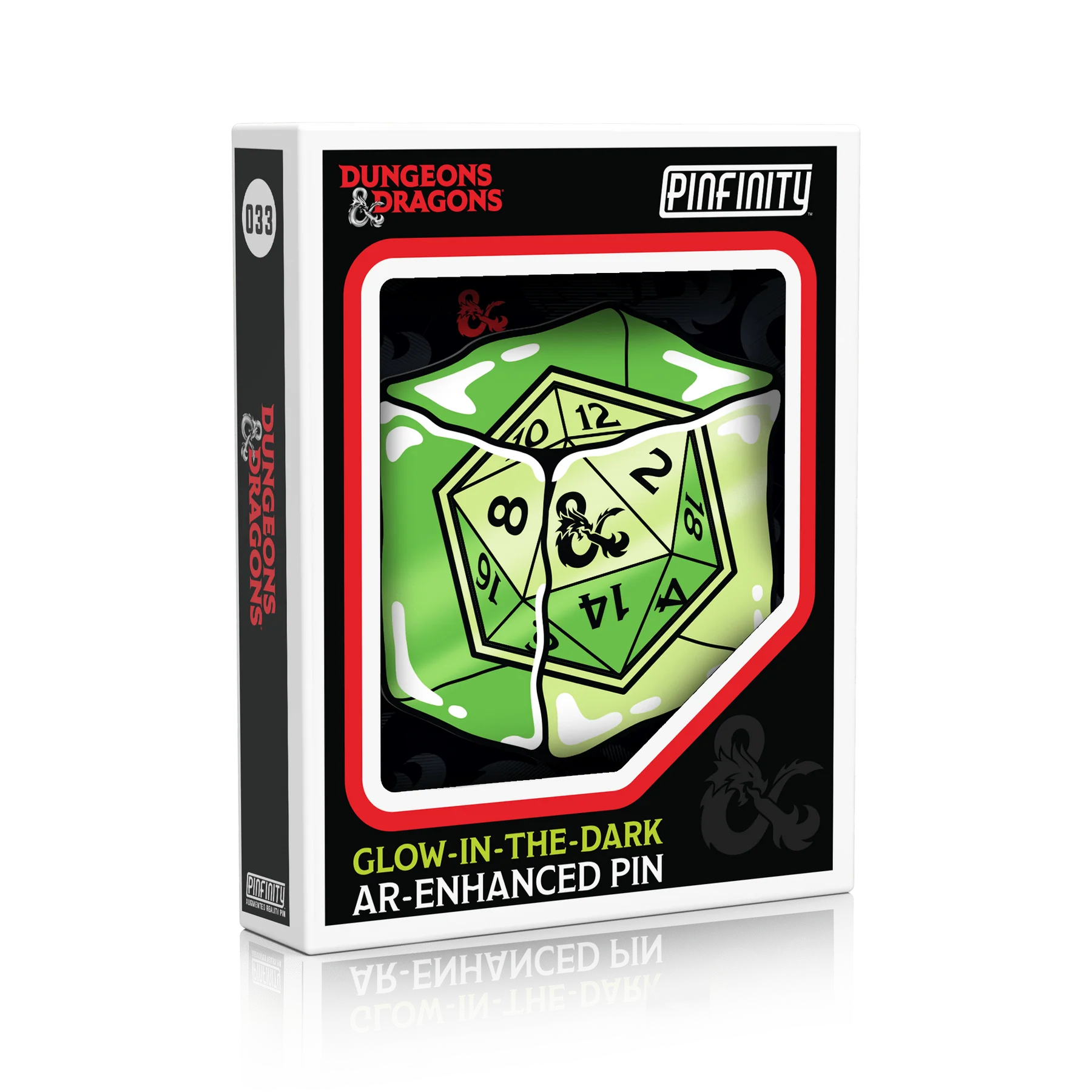 PINFINITY DUNGEONS & DRAGONS GELATINOUS CUBE (GLOW IN THE DARK) AR PIN – Games and Stuff