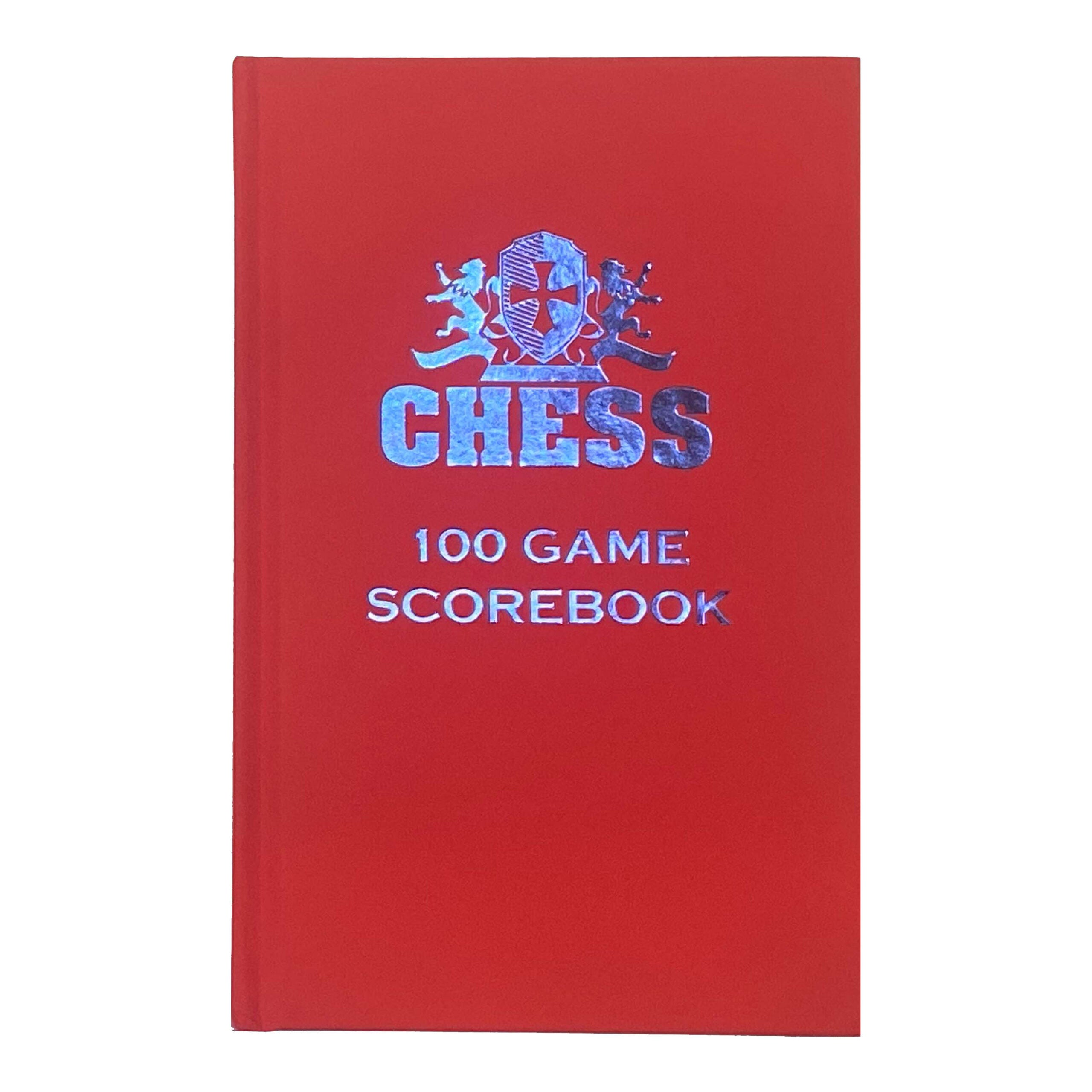 CHESS 100 GAME SCOREBOOK- RED – Games and Stuff
