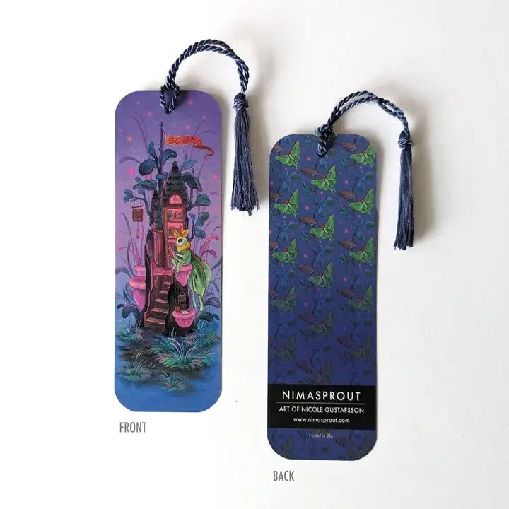 LUNA MOTH LIBRARY BOOKMARK – Games and Stuff