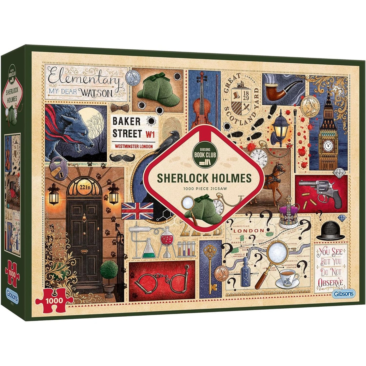 ELEMENTARY MY DEAR WATSON, SHERLOCK HOLMES 1000PC PUZZLE – Games and Stuff