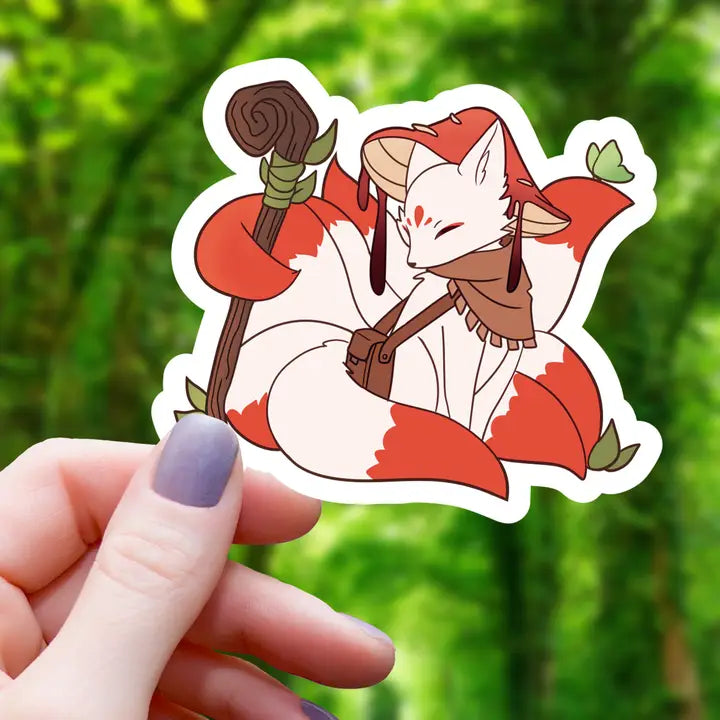 DRUID KITSUNE RPG STICKER – Games and Stuff