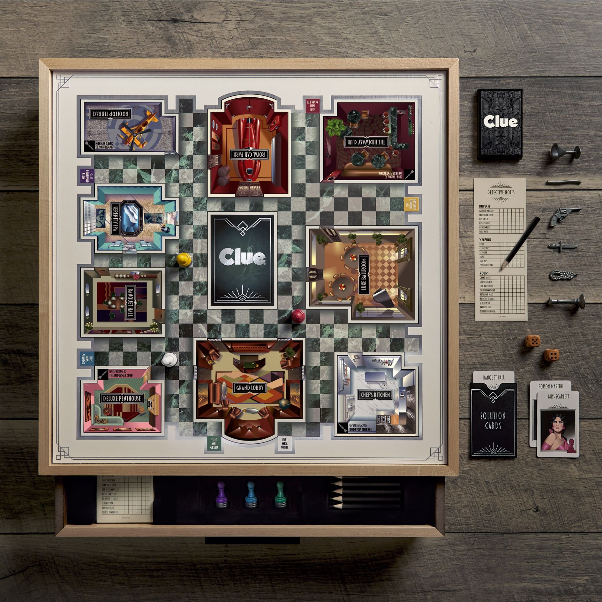 Clue Maple Luxe Edition – Games and Stuff