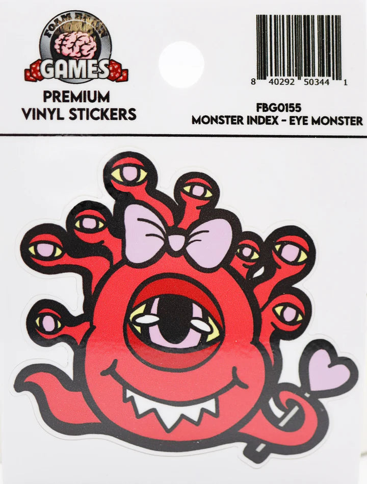 MONSTER INDEX STICKER: EYE MONSTER – Games and Stuff