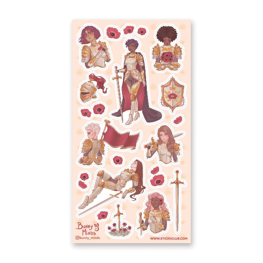 FLOWER AND FURY STICKER SHEET – Games and Stuff