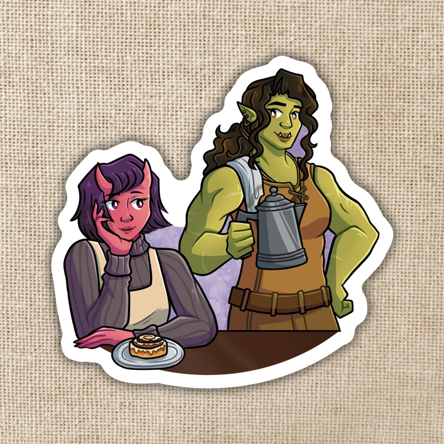 VIV & TANDRI LEGENDS AND LATTES STICKER – Games and Stuff