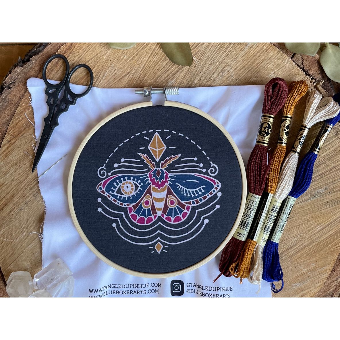 WINKING MOTH EMBROIDERY KIT – Games and Stuff