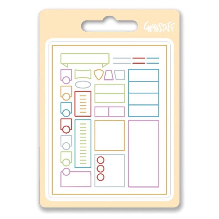 MINIMAL CHARACTER SHEET VINYL STICKER – Games and Stuff