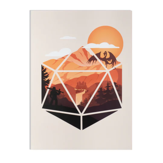 D20 HERO GREETING CARD – Games and Stuff