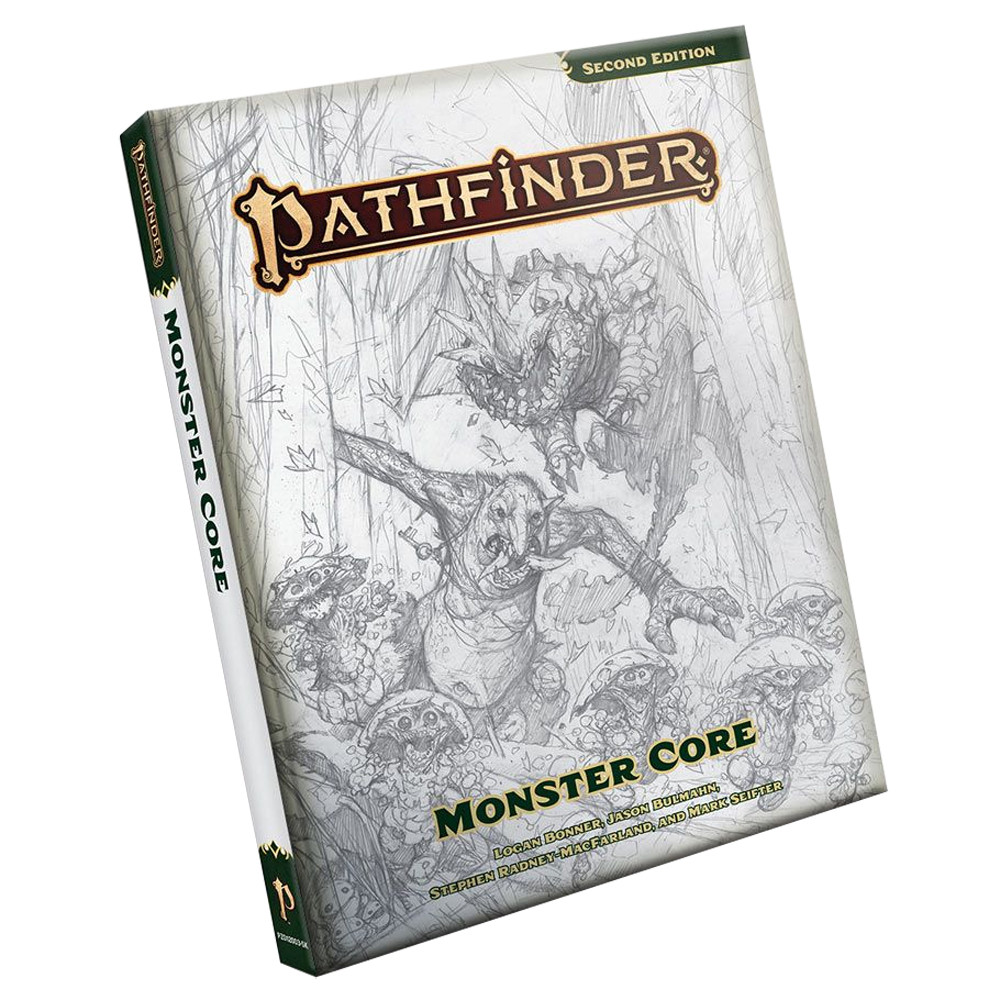PATHFINDER 2E REMASTERED SKETCH COVER CORE RULEBOOK: MONSTER – Games ...