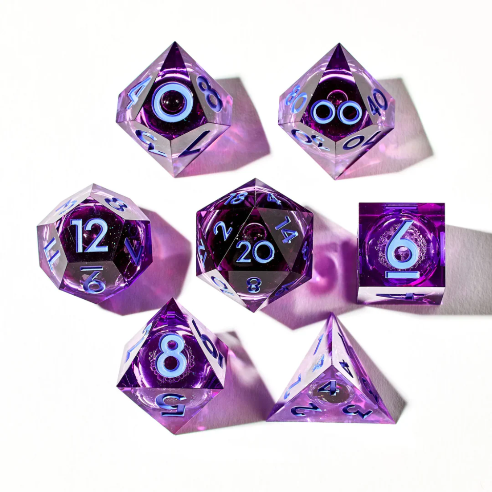 DISPEL QUESTIONABLE POTIONS 7PC LIQUID CORE DICE SET – Games and Stuff