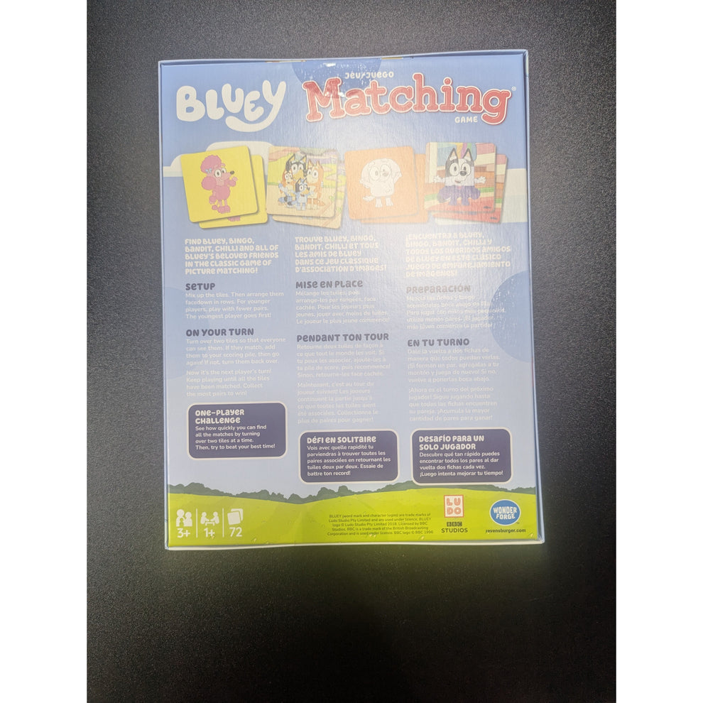 BLUEY MATCHING – Games and Stuff