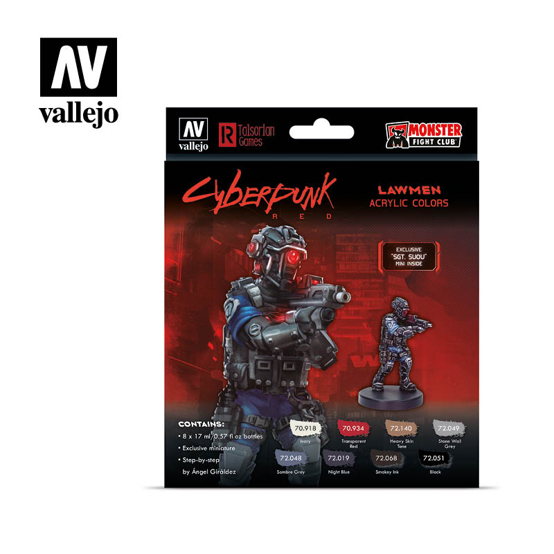 CYBERPUNK LAWMEN PAINT SET – Games and Stuff