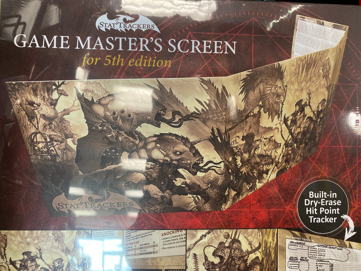 STAT TRACKER GM SCREEN 5E – Games and Stuff